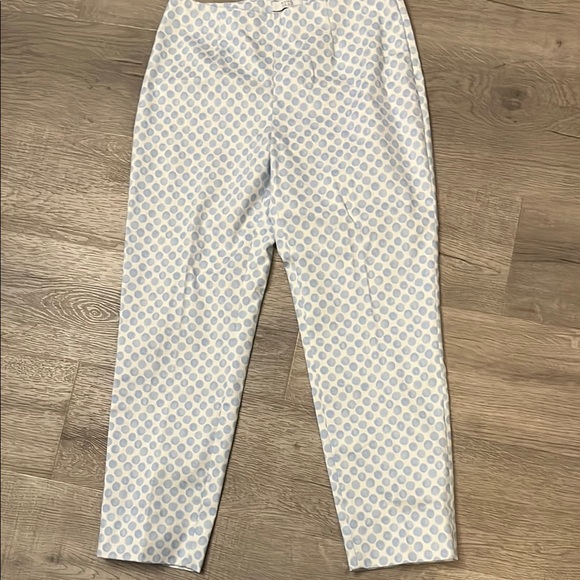 Peserico | Pants & Jumpsuits | Italian Made Blue And White Patterned ...